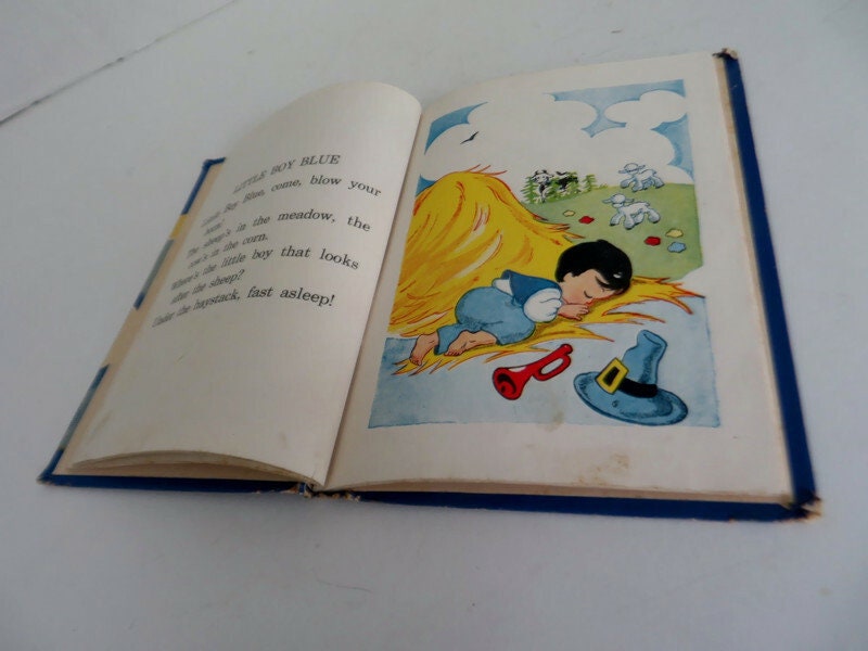 Vintage 1942 'mother Goose Rhymes' Book Rand Mcnally Small-sized ...