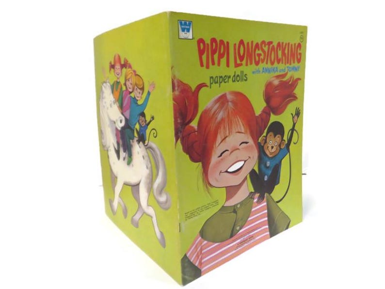 Vintage 1974 Pippi Longstocking Paper Dolls With Annika and Tommy A ...