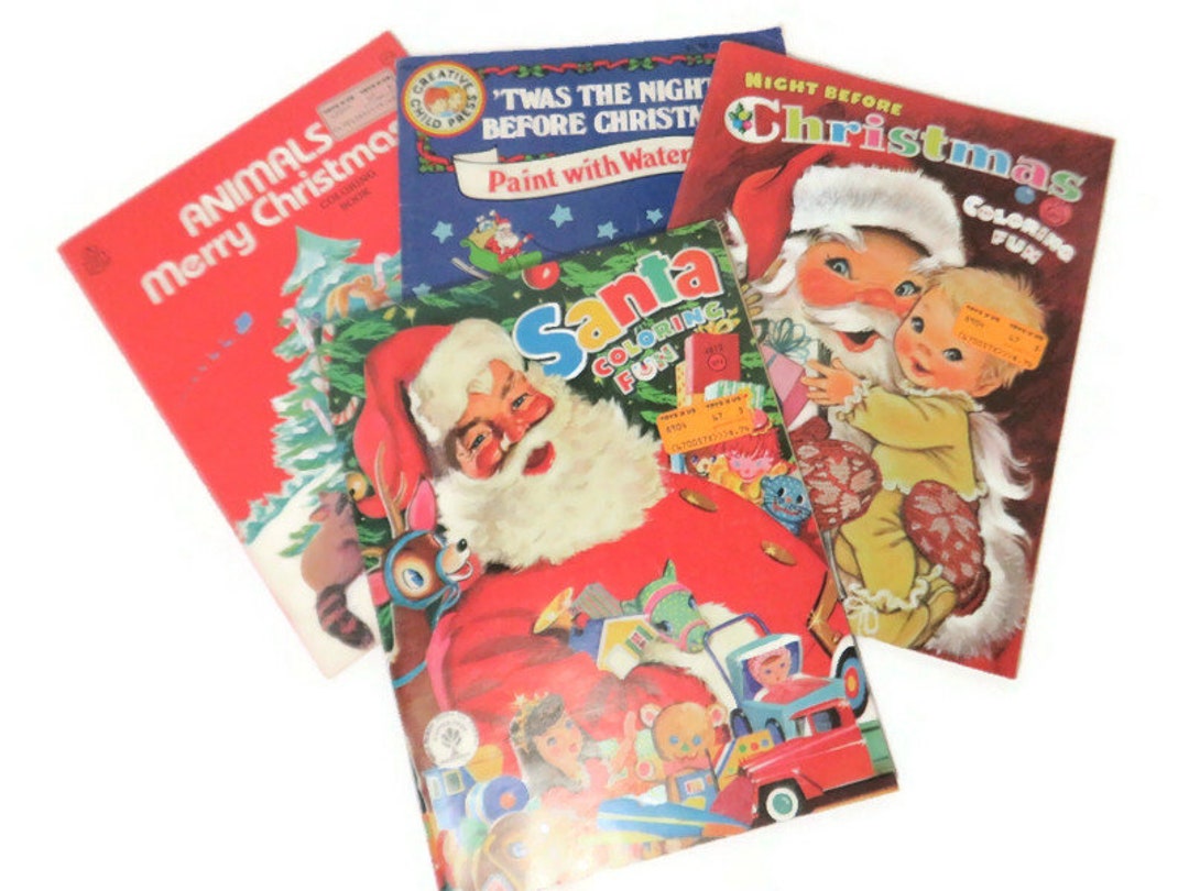 Four Vintage Holiday Fun Color/activity Books Toys'r'us Coloring Fun ...