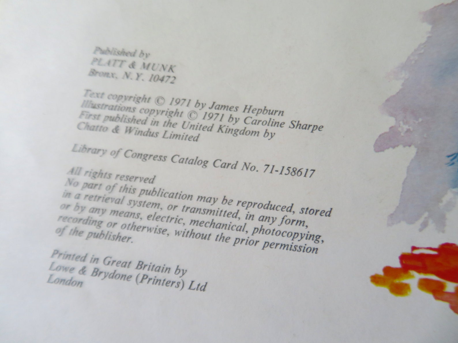 1971 Vintage Book - My Fierce Tiger by James Hepburn Illustrated by ...