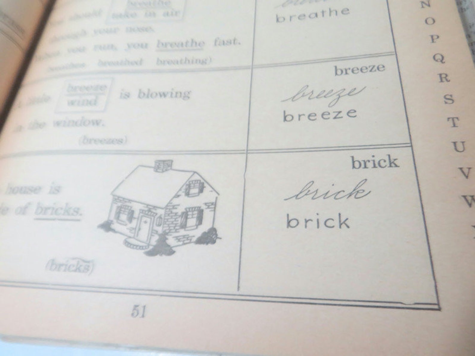1939 "a Picture Dictionary for Children" Large Book by Garnette Watters ...