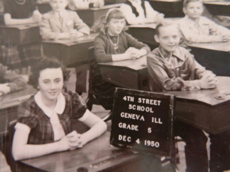 Vintage school Days Class Picture Old Classroom - Etsy