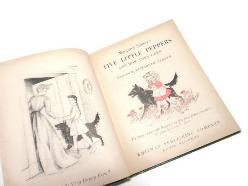 Vintage Book "five Little Peppers and How They Grew" by Margaret Sidney ...