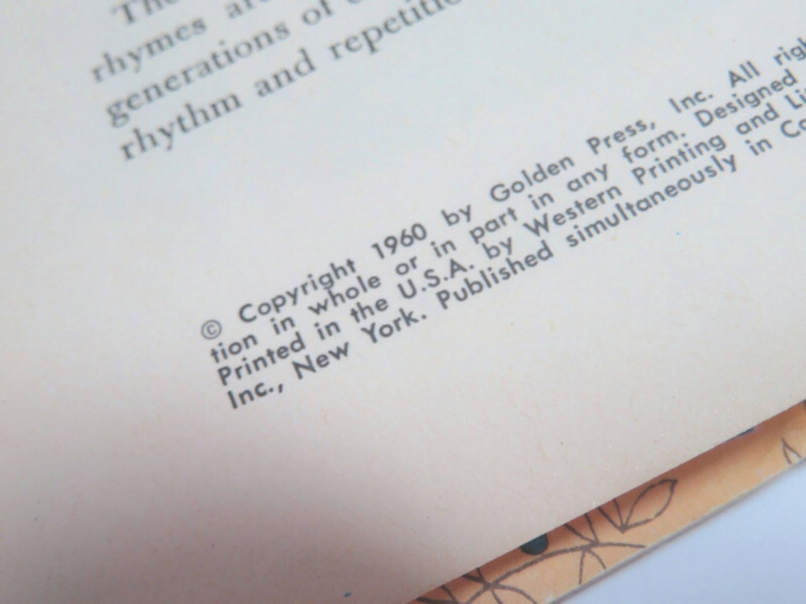 Vintage A Little Golden Book "counting Rhymes" Book #361 Delightful ...
