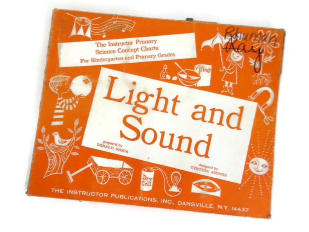 Vintage 1965 "light & Sound" the Instructor Primary Science Concept ...