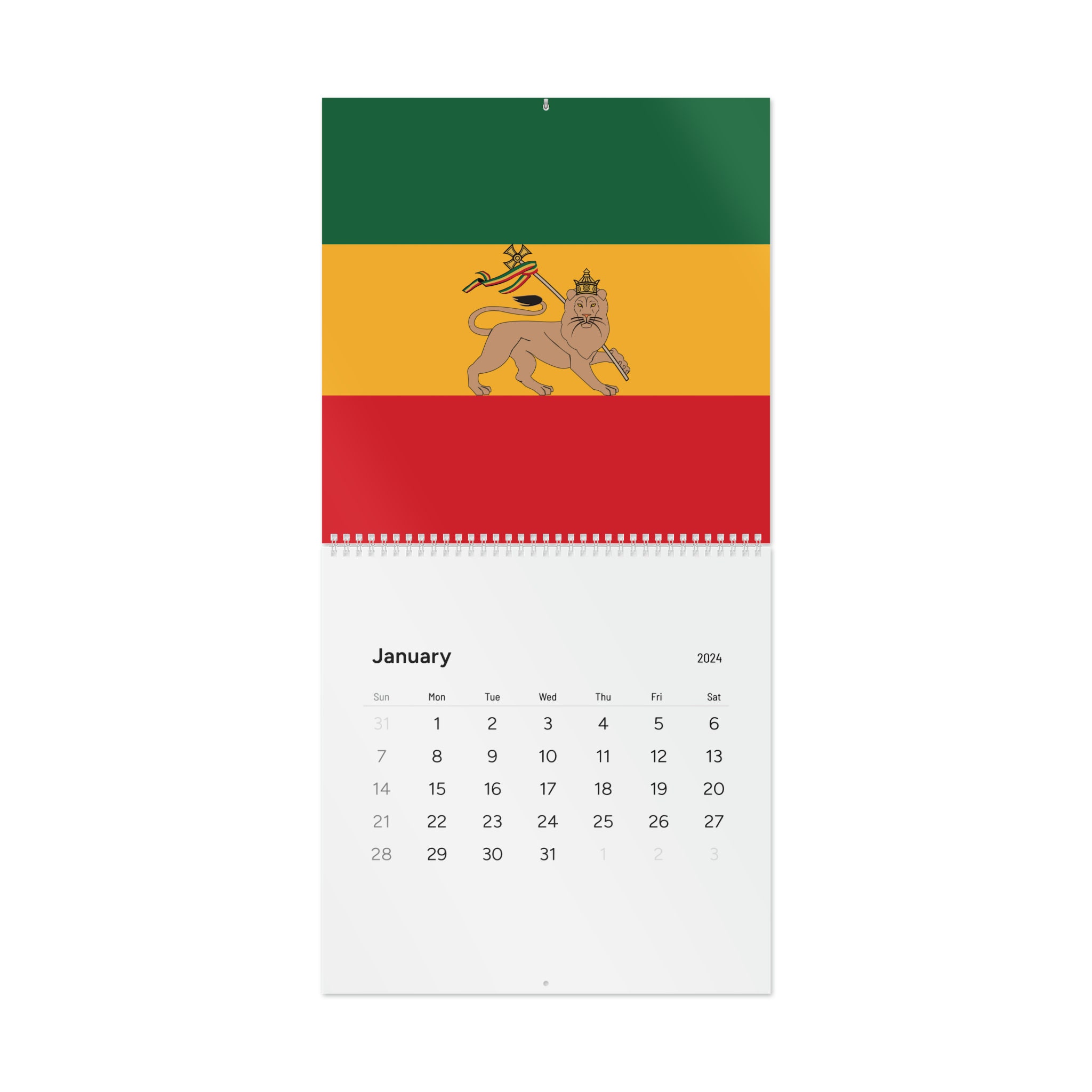 Rasta Standard Wall Calendar 2024, Rastafari Calendar, Reggae Calendar ...