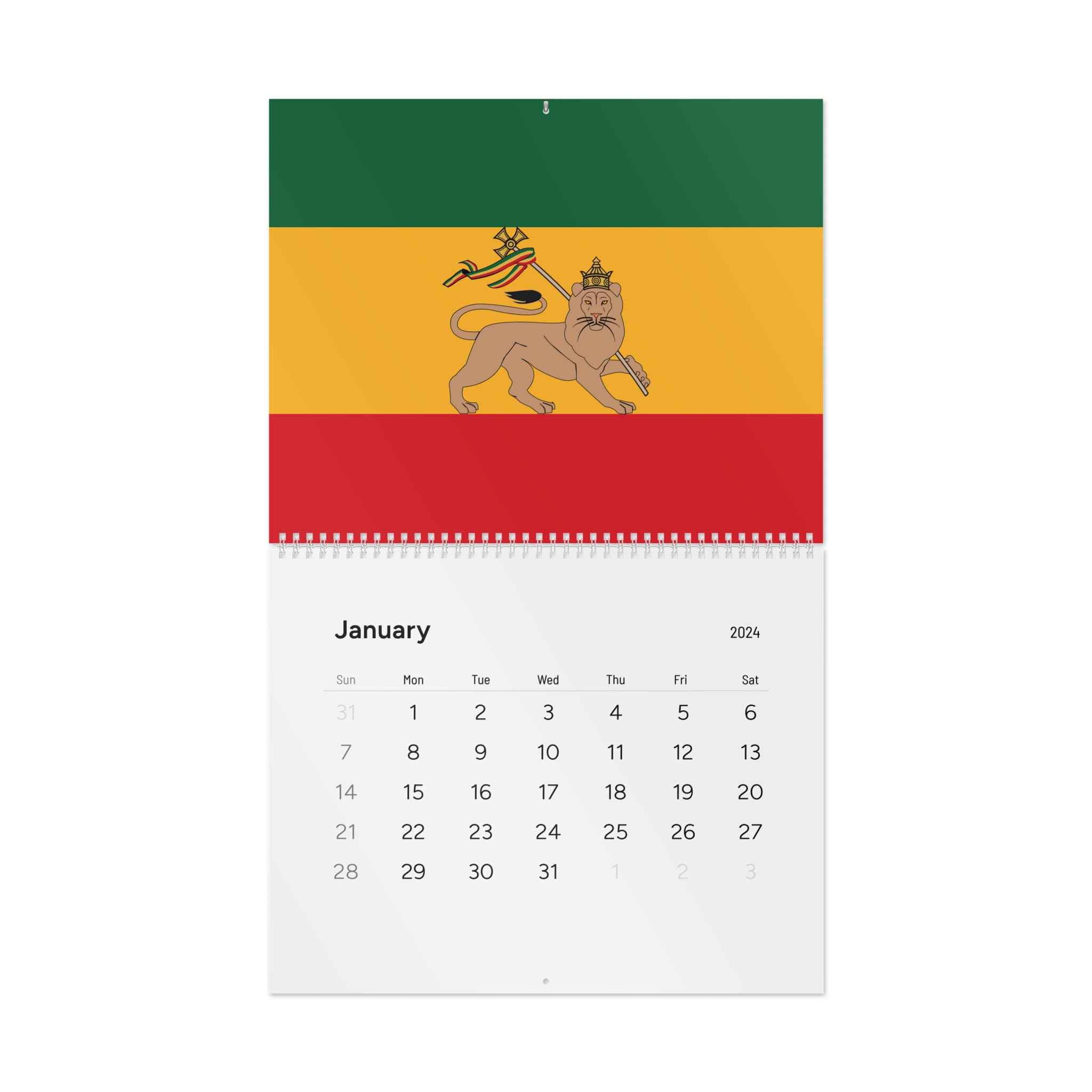 Rasta Standard Wall Calendar 2024, Rastafari Calendar, Reggae Calendar ...