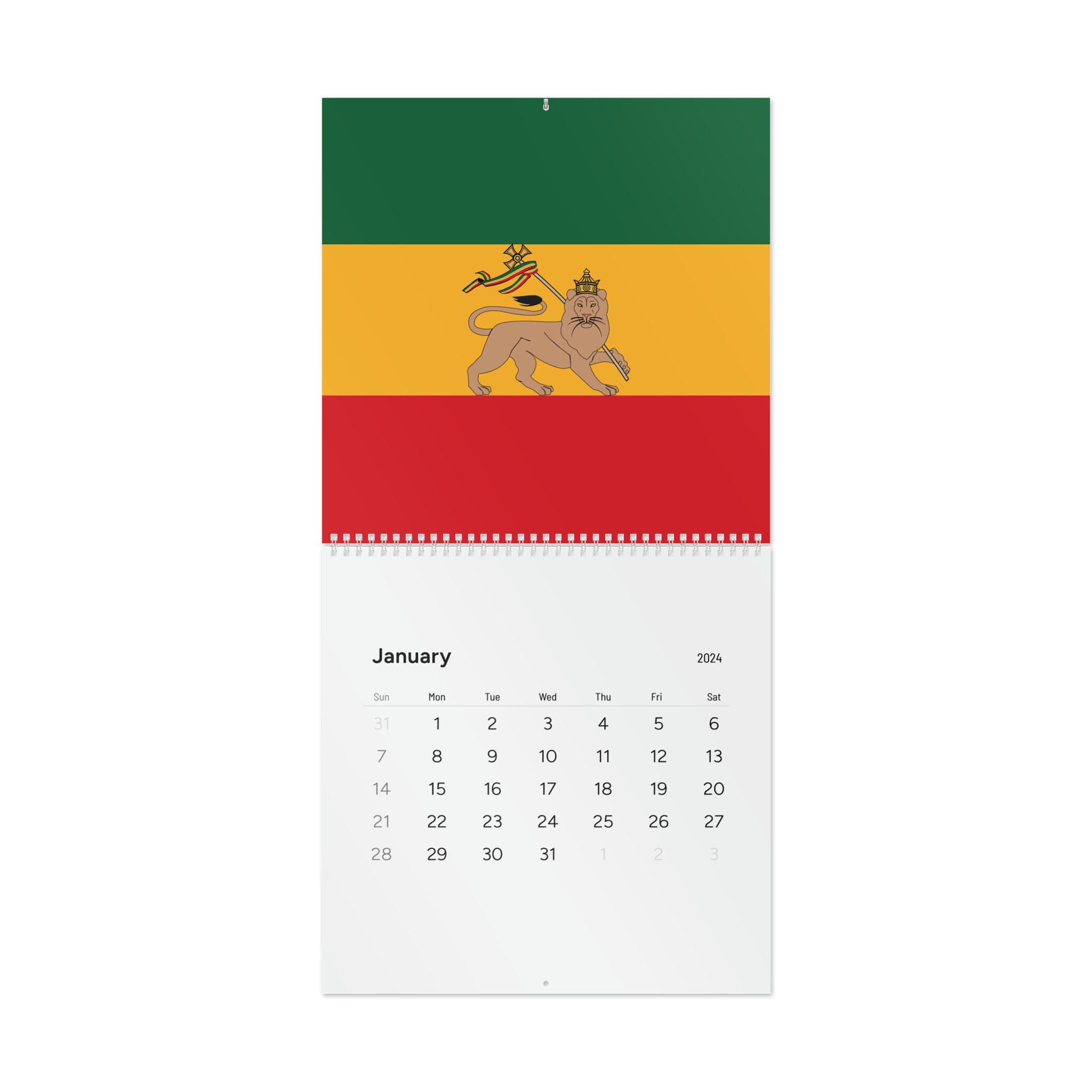 Rasta Standard Wall Calendar 2024, Rastafari Calendar, Reggae Calendar ...