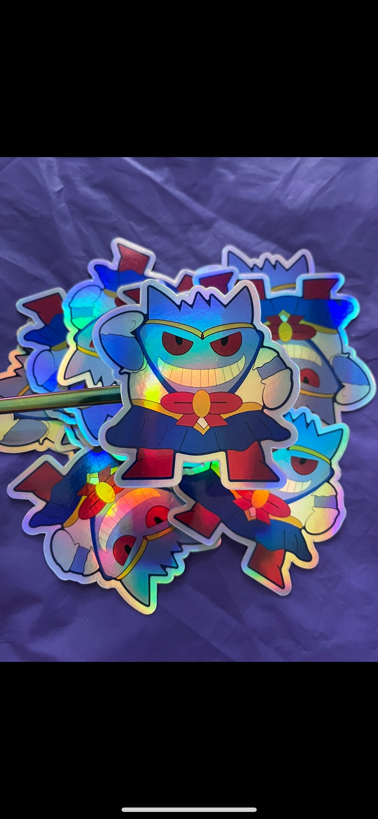 Sailor Moon Gengar Holographic Sticker - Etsy