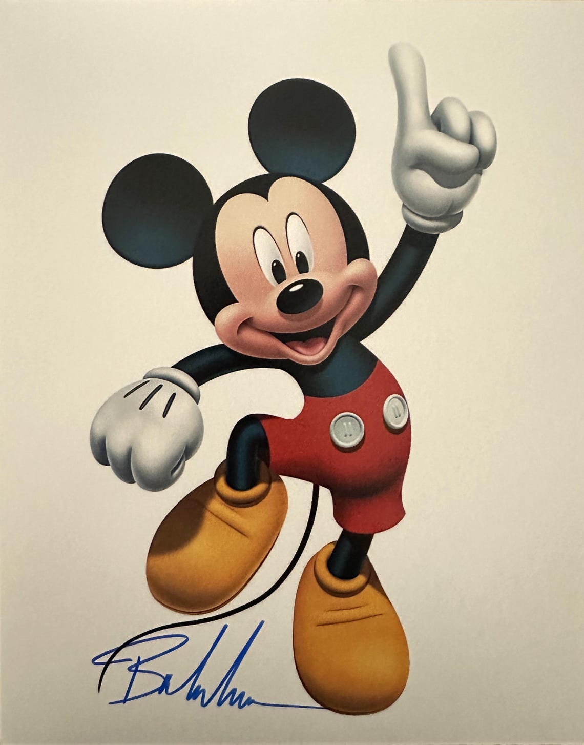 Bret Iwan Voice of Mickey Mouse Signed 8x10 Photo Read Description - Etsy