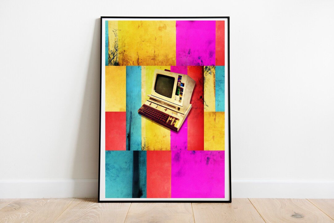 Digital Poster Printable - Technology and Science Art - Computer Grunge ...