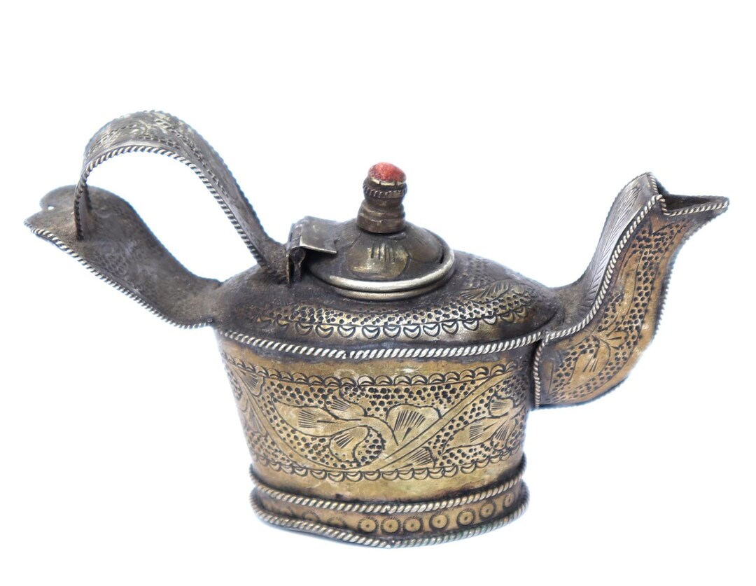 Ceremonial Tibetan Silver Tea Pot - Etsy