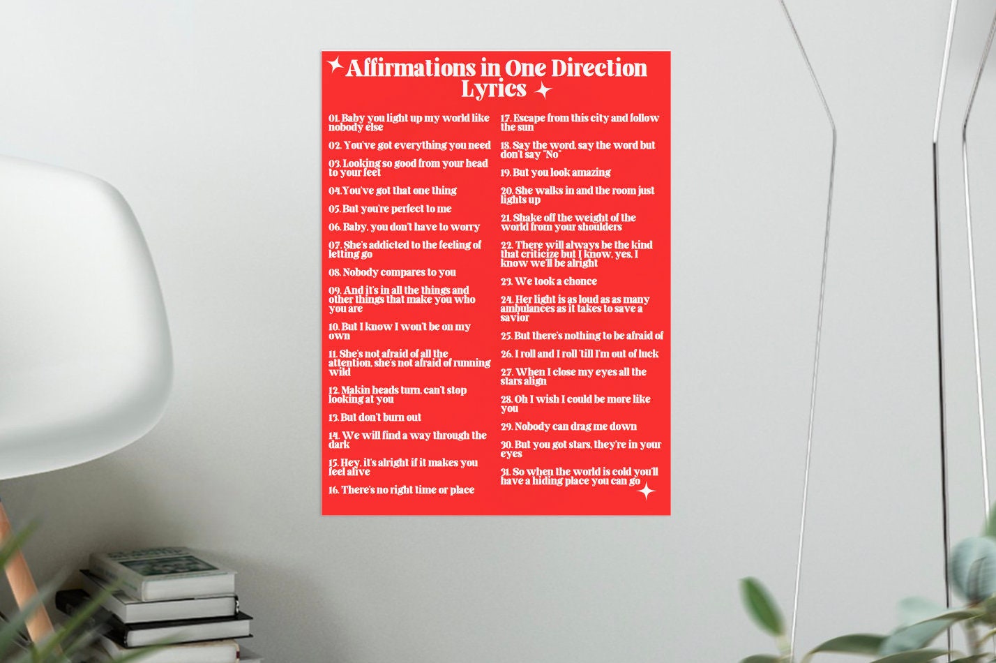 One Direction Lyric Art