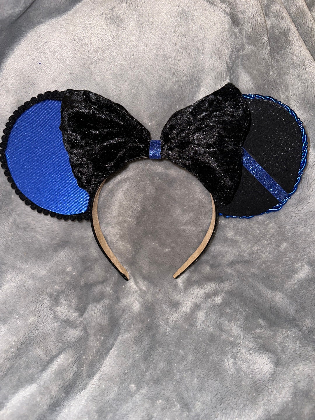 Disney Inspired Blue Line Support Ears - Etsy