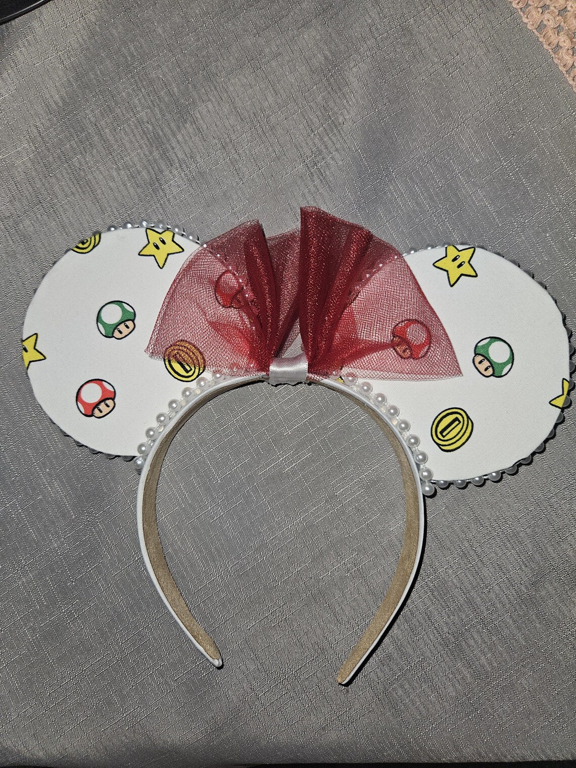 Toad and Coins Super Mario Bros Inspired Ears - Etsy