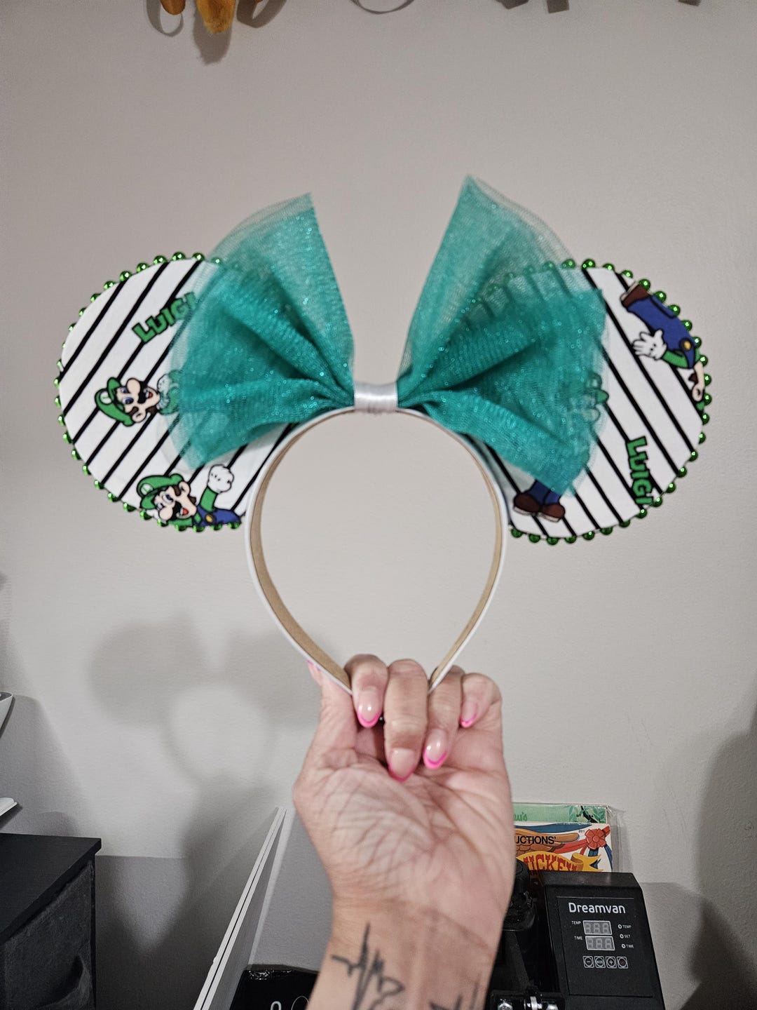 Luigi From Mario Bros Inspired Ears / EPIC Wear - Etsy