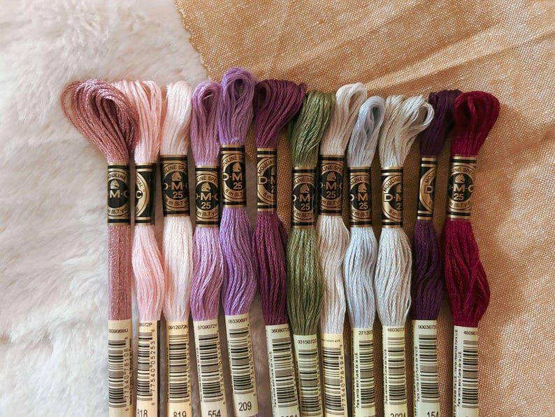 Sugar Plum Fairy DMC Floss Bundle Embroidery Thread Set Embroidery ...