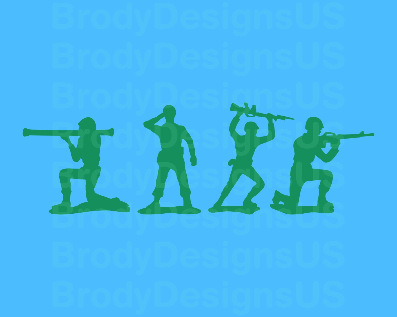 Green Army Men Png - Etsy