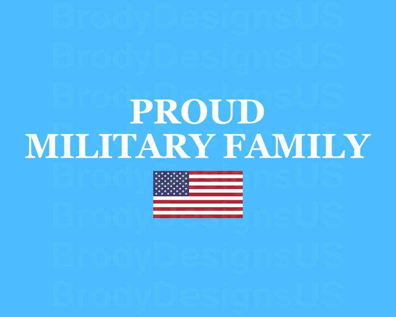 Proud Military Family Png - Etsy
