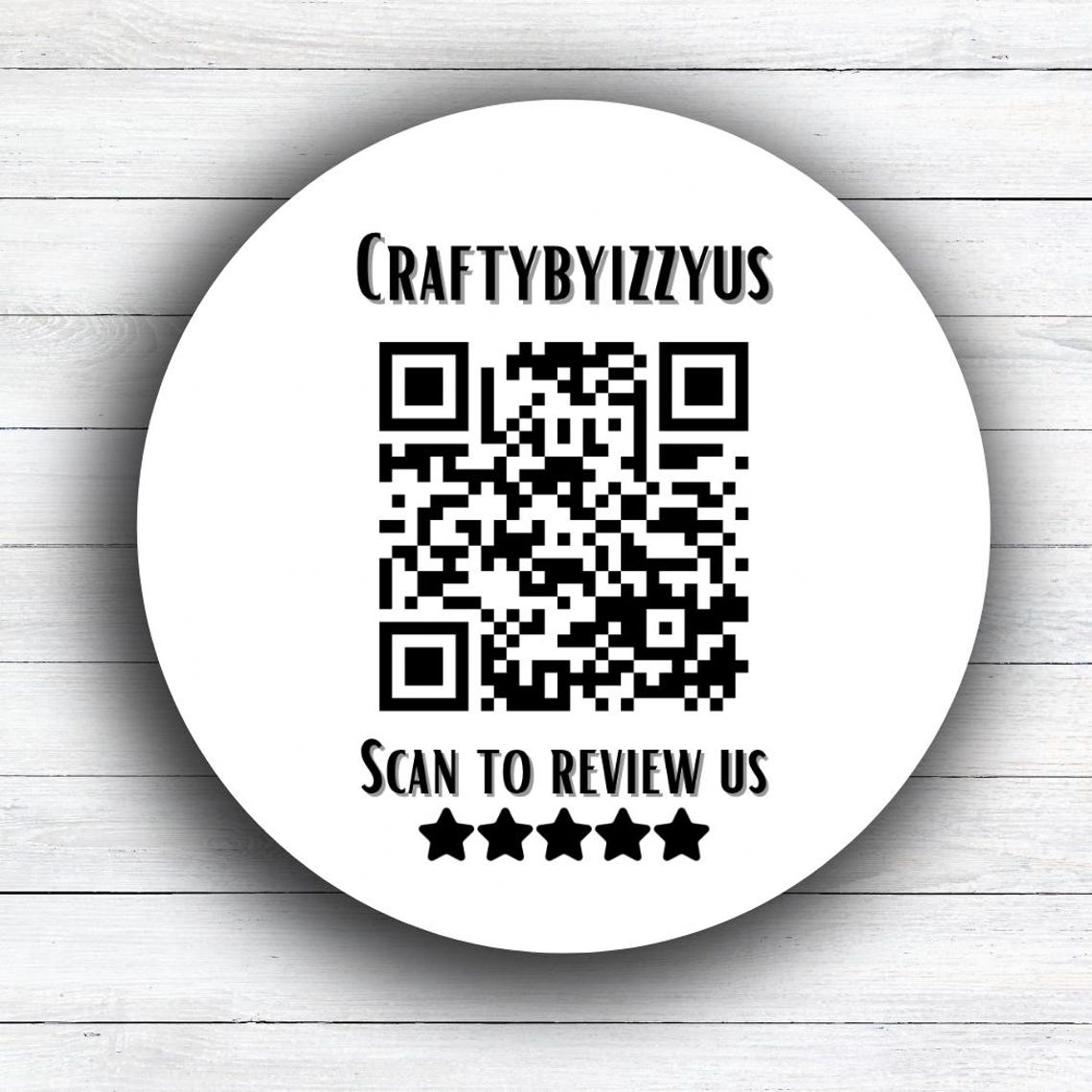 QR Code Stickers, Custom QR Code Labels, Review Stickers, Business Qr ...
