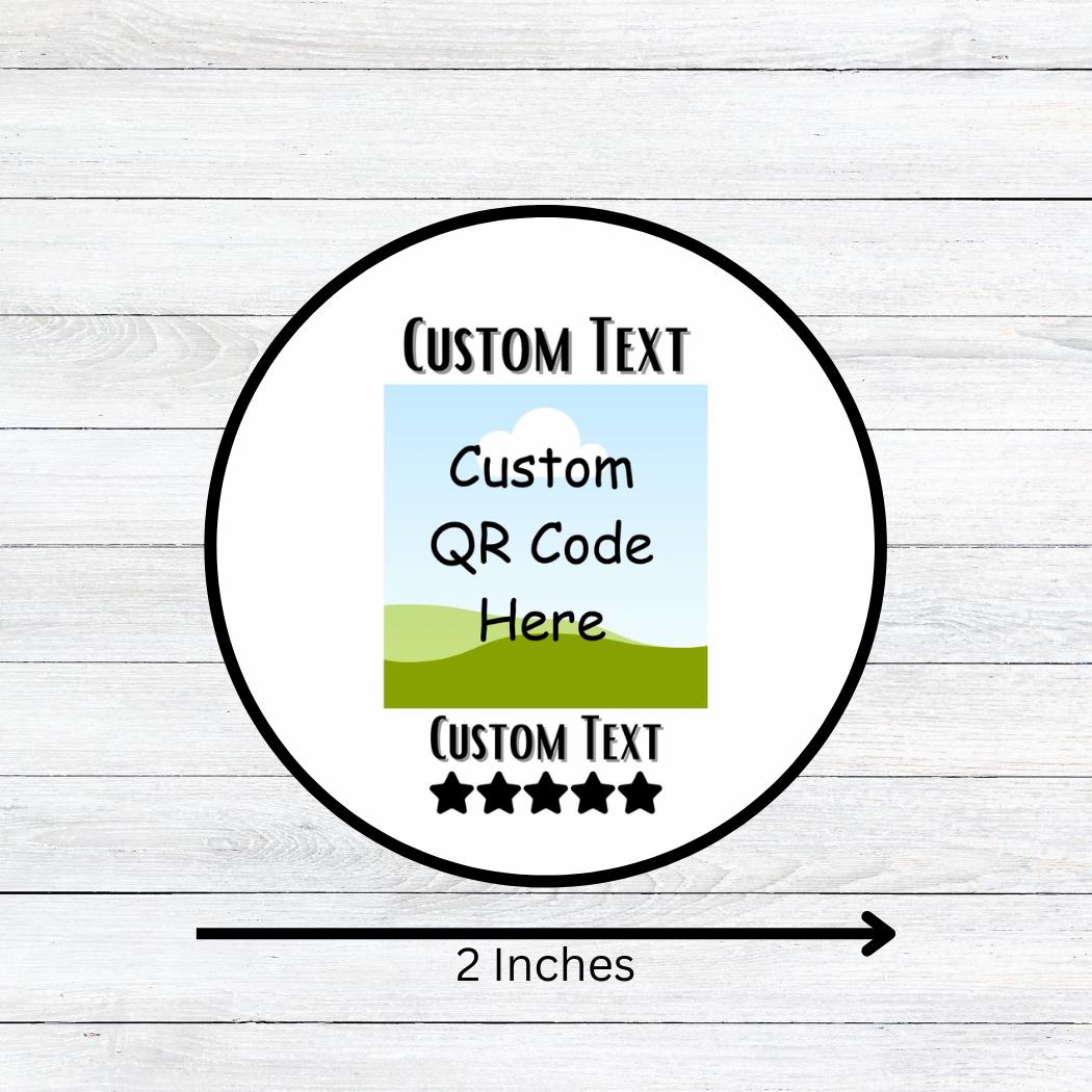 QR Code Stickers, Custom QR Code Labels, Review Stickers, Business Qr ...