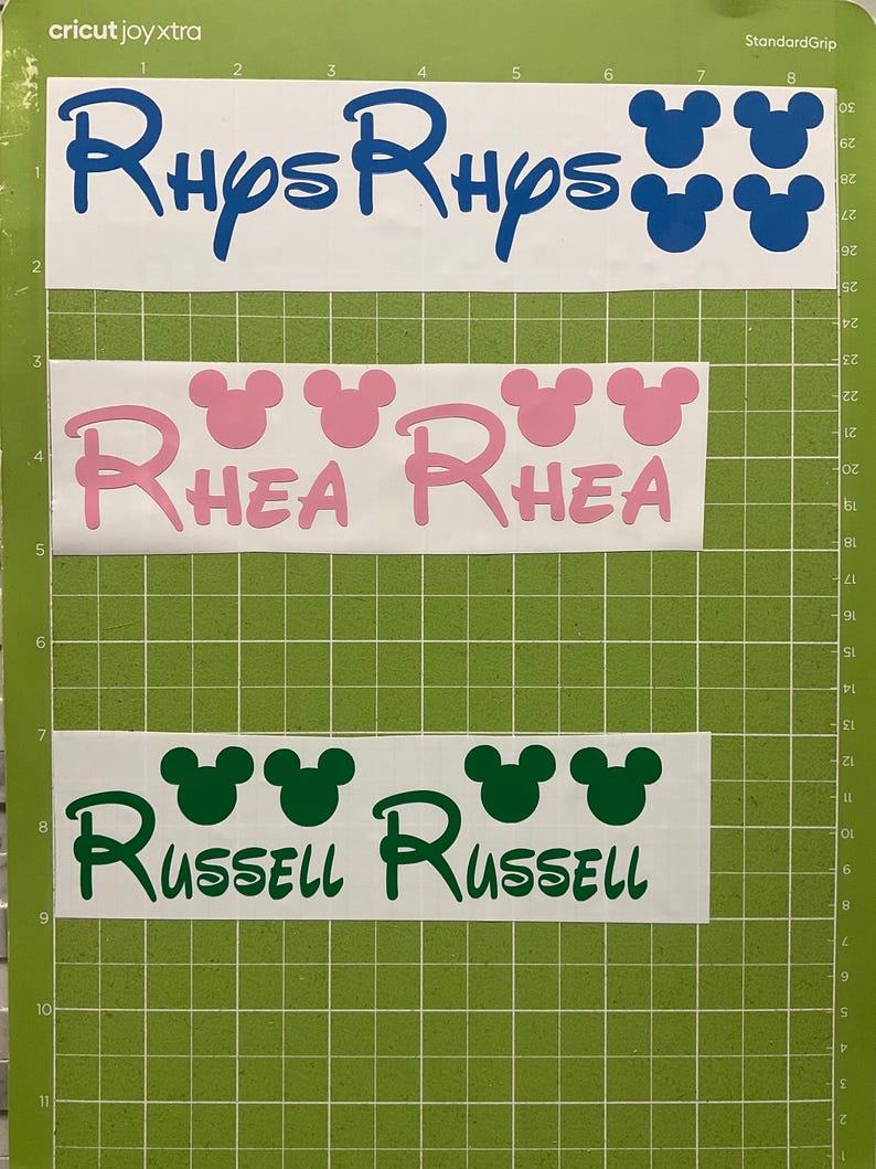 Custom Vinyl Cartoon Name Decal, Kids Sticker Name Labels, Personalized ...