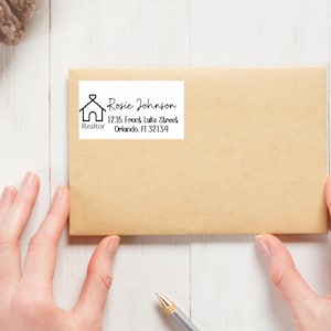 Personalized Real Estate Sticker, Custom Return Address Labels for ...