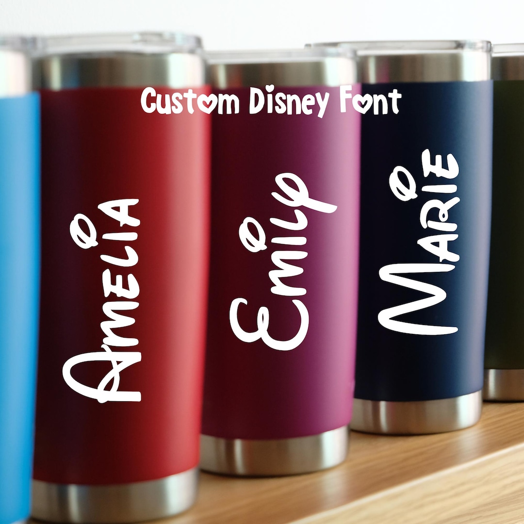 Custom Vinyl Cartoon Name Decal, Kids Sticker Name Labels, Personalized ...
