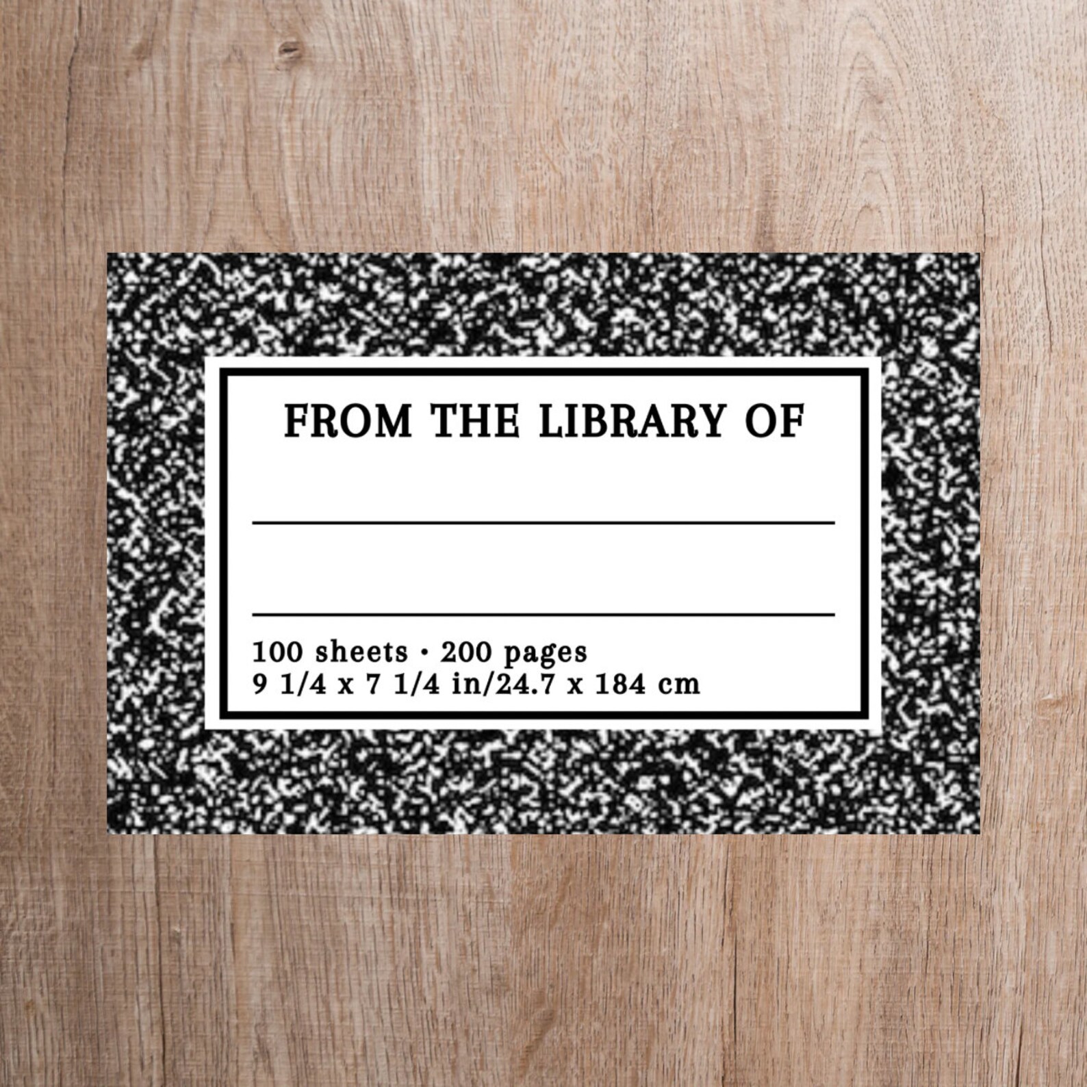 Personalized Composition Book Labels for Teachers, Student Name Labels ...