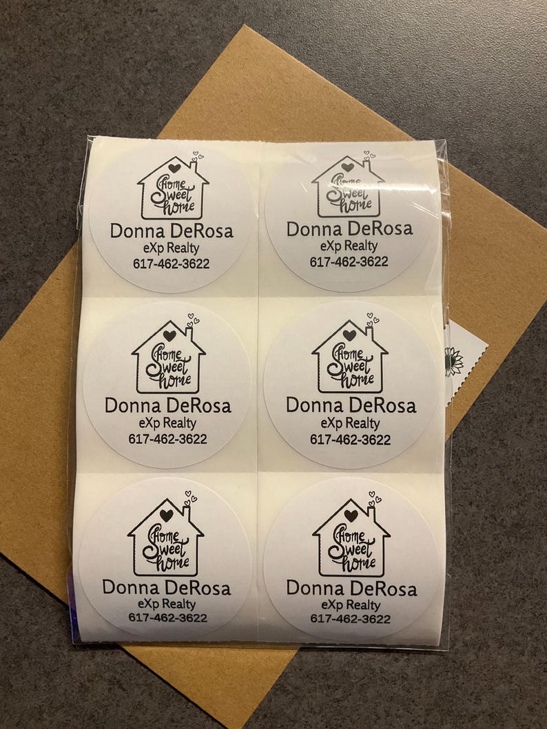 Personalized Real Estate Sticker, Home Sweet Home Stickers, Real Estate ...