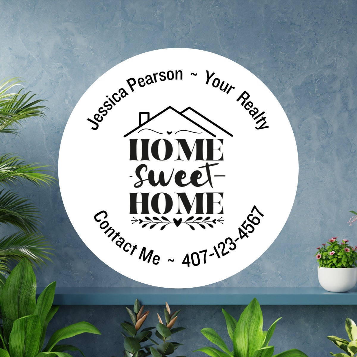 Personalized Real Estate Stickers, Home Sweet Home Stickers, Real ...
