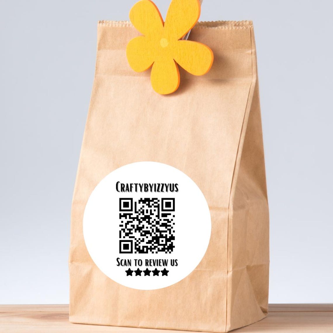 QR Code Stickers, Custom QR Code Labels, Review Stickers, Business Qr ...
