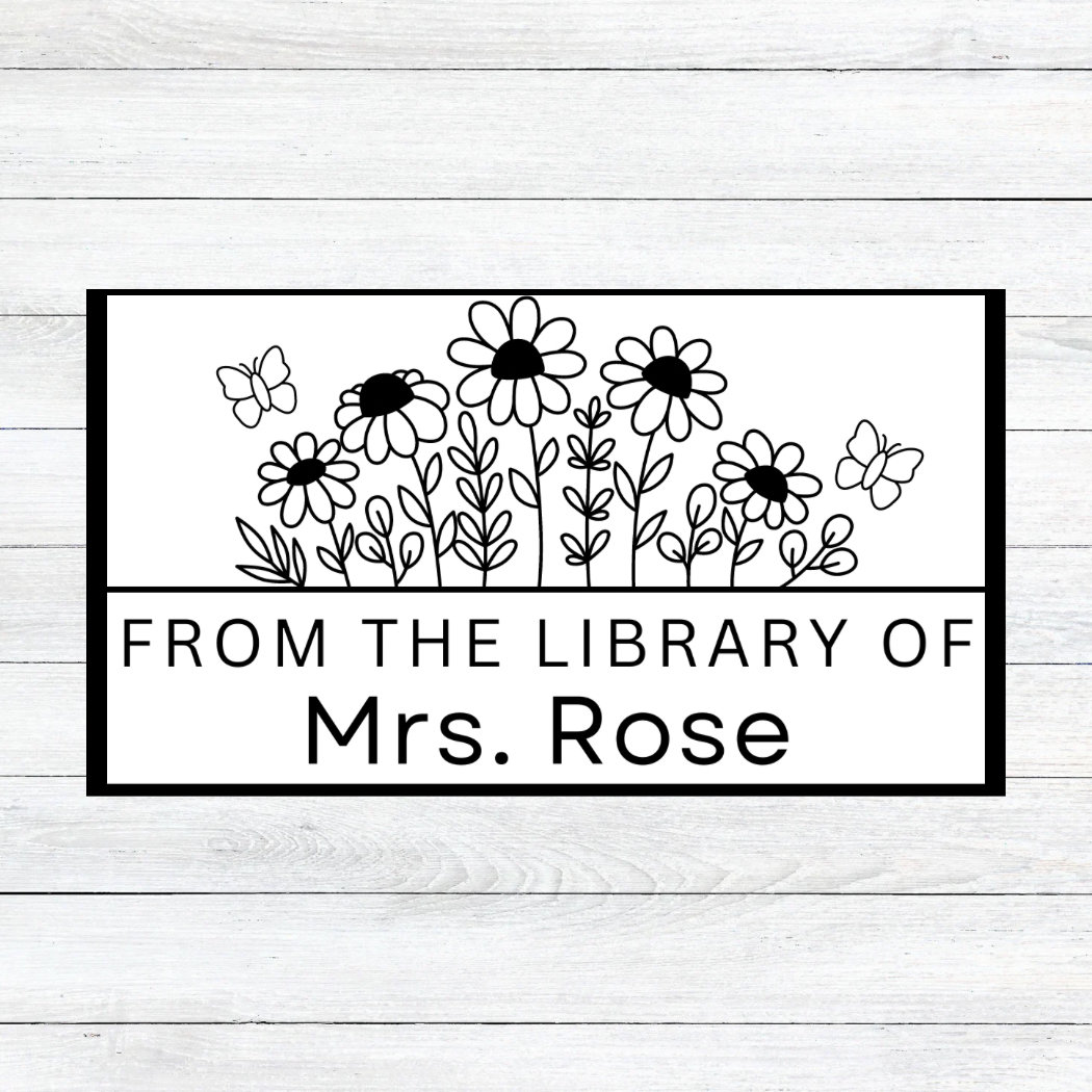Custom Teacher Labels, Teacher Book Stickers, Teacher Name Labels ...