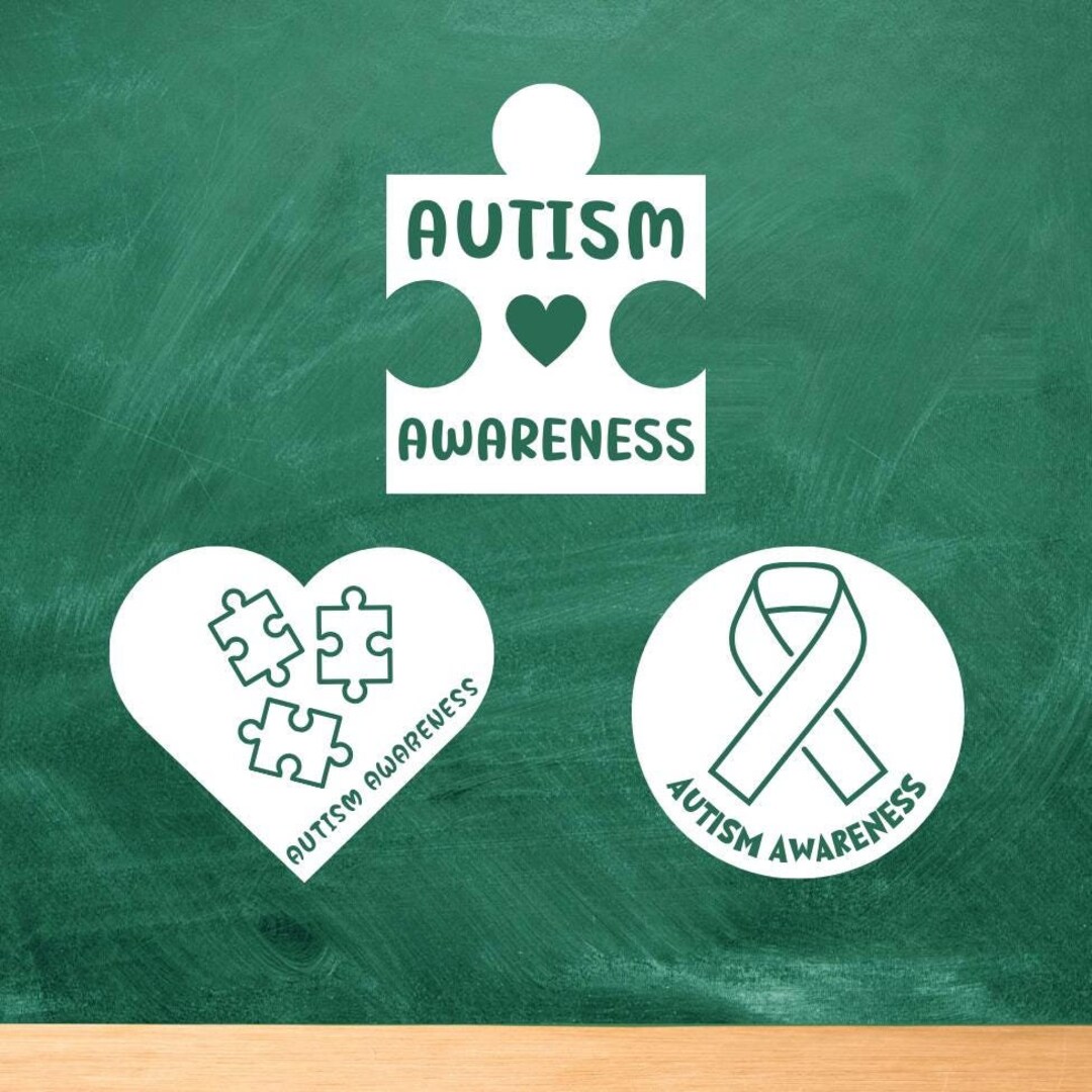 Austim Awareness Car Window Decal Custom Heart Autistic Child Mom ...
