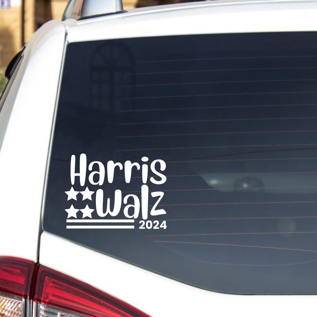 Kamala Harris Bumper Sticker, Kamala Tim Decal, Comma La Sticker ...