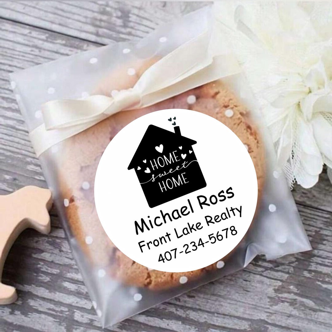 Personalized Real Estate Stickers, Home Sweet Home Stickers, Real ...