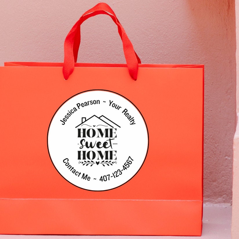 Personalized Real Estate Stickers, Home Sweet Home Stickers, Real ...