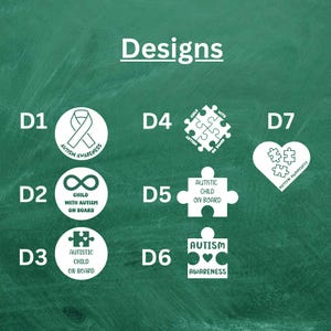 Austim Awareness Decal, Car Window Sticker, Heart Autistic Child, Mom ...