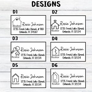 Personalized Real Estate Sticker, Custom Return Address Labels for ...