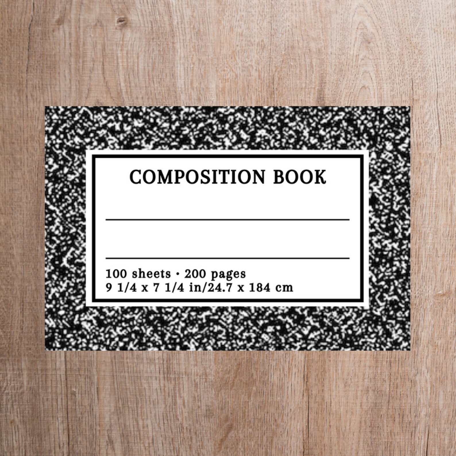 Personalized Composition Book Labels for Teachers, Student Name Labels ...