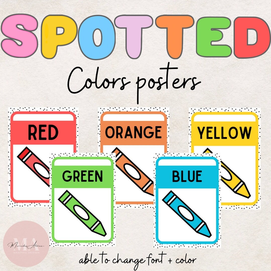 Editable Color Posters - Etsy