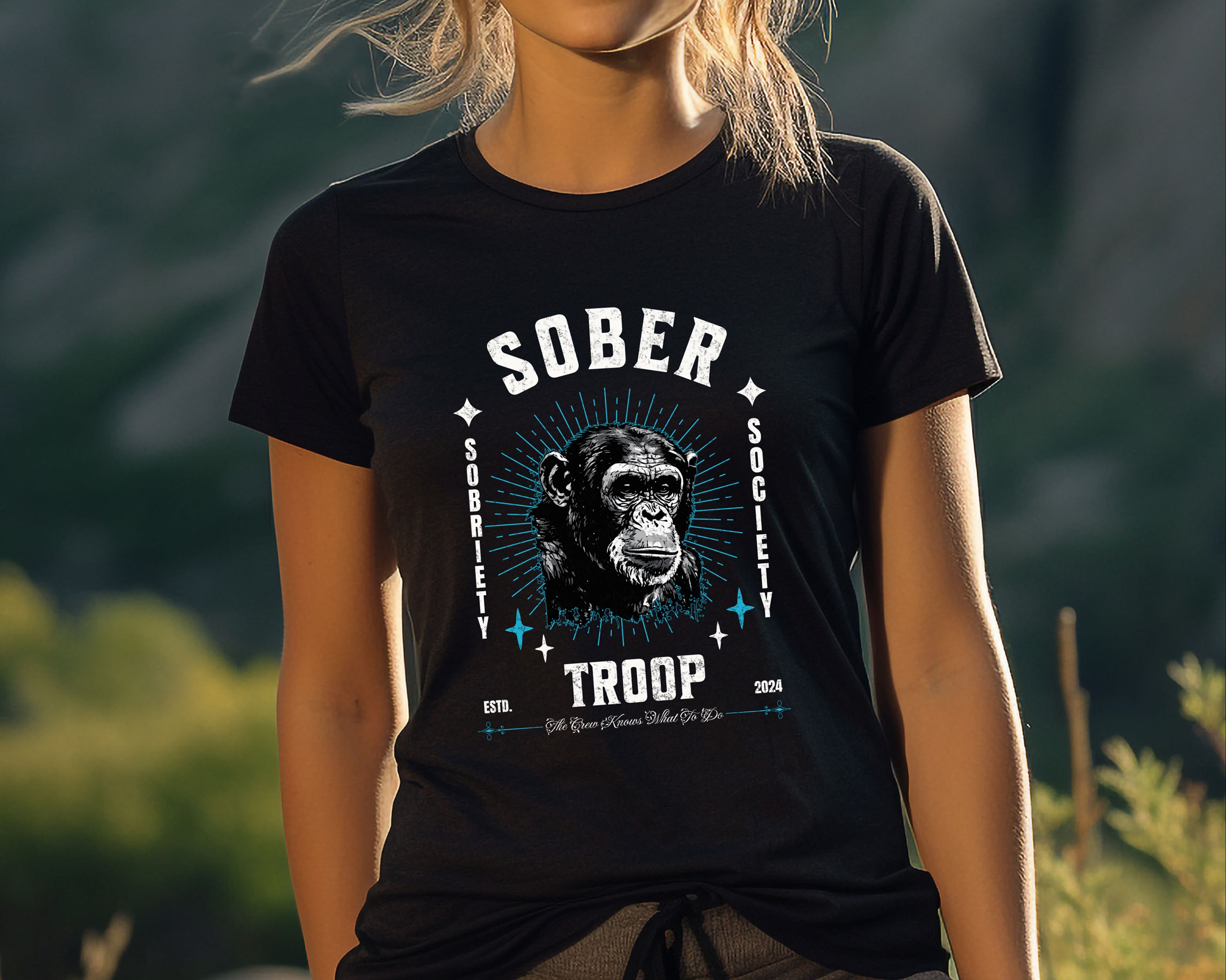 Sober Monkey T-shirt: Sobriety Gift, Recovery Inspiration - Etsy