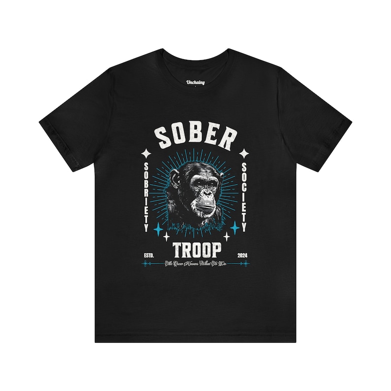 Sober Monkey T-shirt: Sobriety Gift, Recovery Inspiration - Etsy