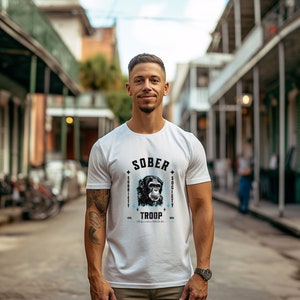 Sober Monkey T-shirt: Sobriety Gift, Recovery Inspiration - Etsy