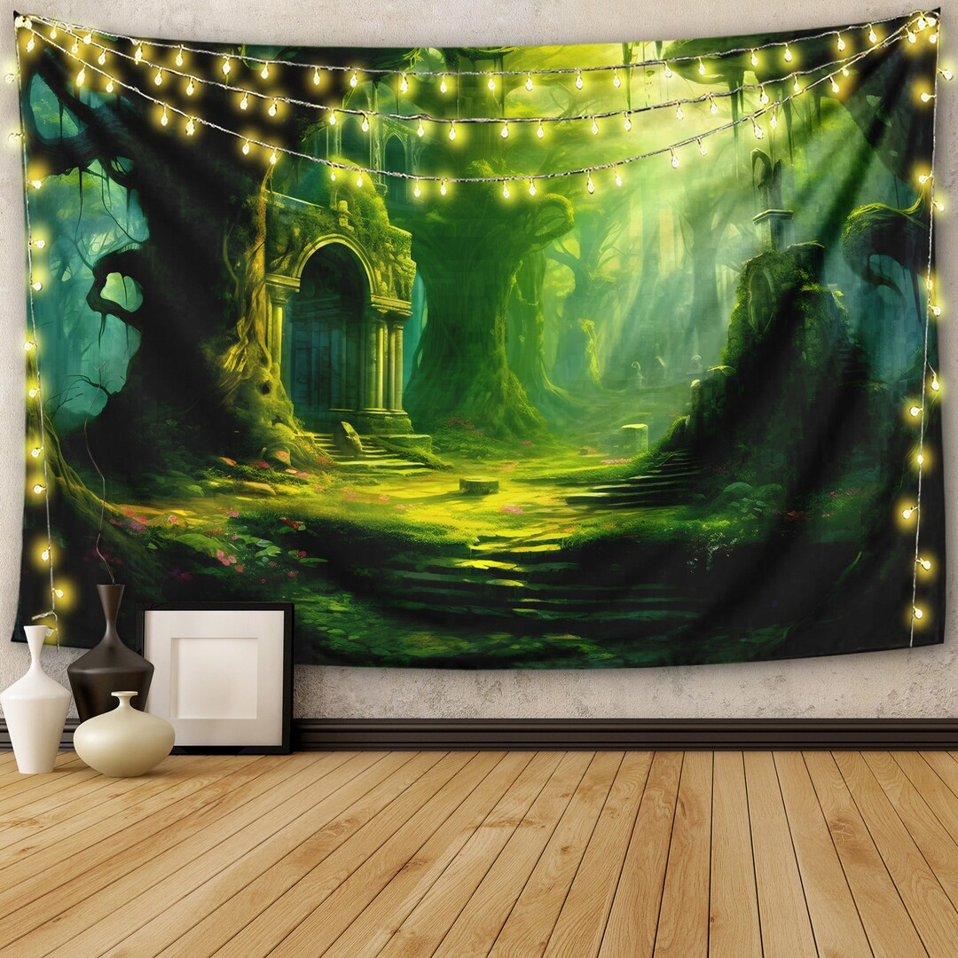 Enchanted Veil Bedroom Wall Decor Wall Hanging Trippy - Etsy