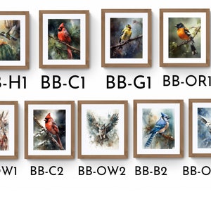 Birds Watercolor (pick 3) Art Print, Bird Wall Art, Birds in the Forest ...