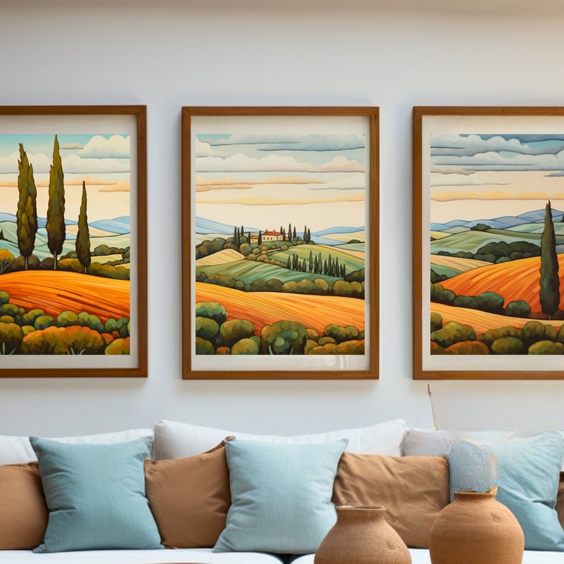 Triptych Painting - Etsy
