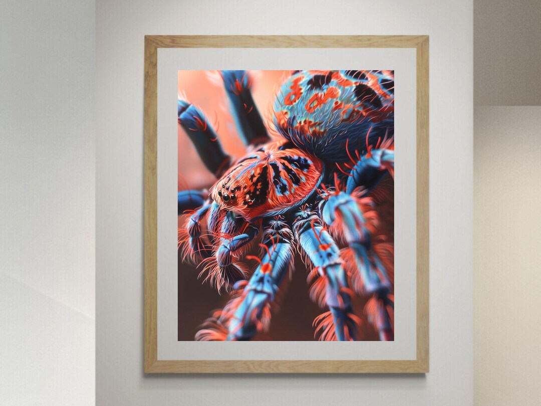 Tarantula of an Imagination Print, Surreal Acrylic Painting, Fantasy ...