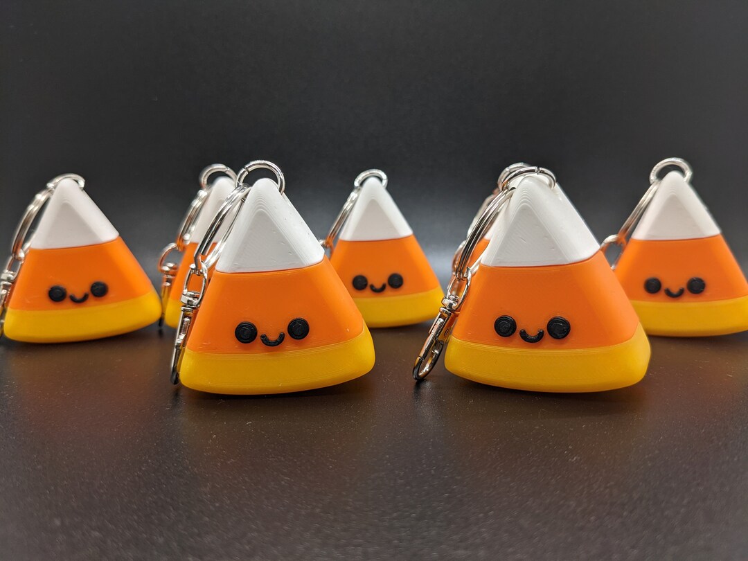 Candy Corn Keychain 3D Printed - Etsy