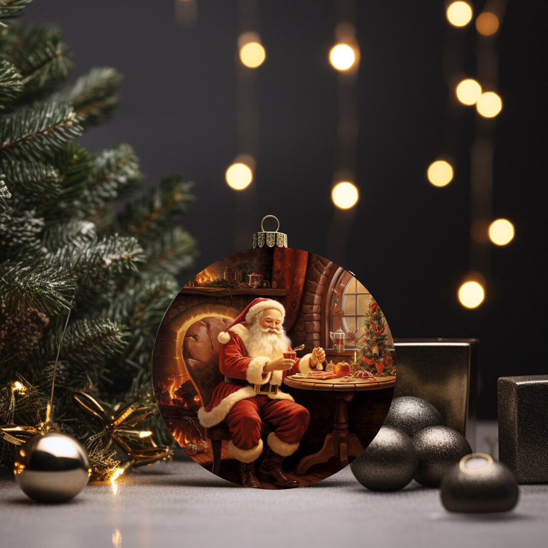 Santa Christmas Ornament Christmas Celebration Gift Santa Fun Ornament ...